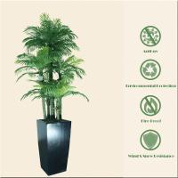 China ODM Artificial Landscape Trees Feather Palm Detailed Natural Leaves Indoor Decor for sale
