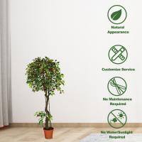 China Custom Size 200cm Cherry Artificial Landscape Trees With Fruits Green In Four Seasons for sale