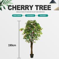 China Fire Retardant Artificial Cherry Tree Living Room Match Spring Feel 190cm for sale