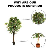 China Fire Retardant Artificial Cherry Tree Living Room Match Spring Feel 190cm for sale