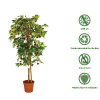 China 160cm Artificial Cherry Tree Corner Decoration Lush Style No Nursing Easy To Care Evergreen Plants for sale