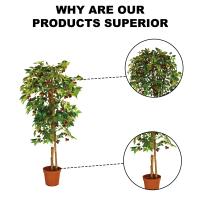 China 160cm Artificial Cherry Tree Corner Decoration Lush Style No Nursing Easy To Care Evergreen Plants for sale