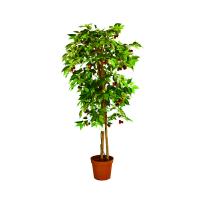 China 160cm Artificial Cherry Tree Corner Decoration Lush Style No Nursing Easy To Care Evergreen Plants for sale