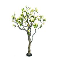 China Dorm Room Ornamental Artificial Potted Floor Plants Magnolia Tree for sale