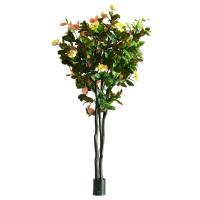 China 2.45m Fiberglass Artificial Magnolia Tree Architectural Landscaping for sale