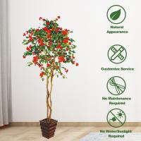 China Eco Friendly Azalea Artificial Flower Tree For Bedroom Decoration for sale