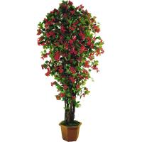 China 2.5m Landscape Real Touch Artificial Flowers Green Azalea Tree for sale