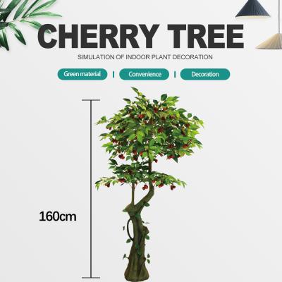 China Fabric Material Plastic Artificial Apple Tree Outside Home Decoration for sale