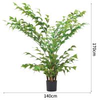 China 170cm Artificial Landscape Trees Fishtail Plant Indoor Decoration No Watering for sale