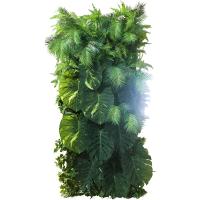 China Anti UV Artificial Plant Wall Custom Store Bar Decoraion Green Colorful Vibe for sale