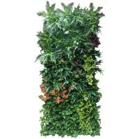 China Anti UV Artificial Plant Wall Custom Store Bar Decoraion Green Colorful Vibe for sale