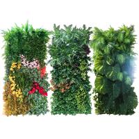 China Anti UV Artificial Plant Wall Custom Store Bar Decoraion Green Colorful Vibe for sale