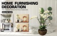 China Custom Color 117cm Artificial Orchids For Table Simulated From European Orchid for sale