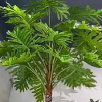 China 270cm Artificial Landscape Trees L Shape Split Philo Office Decoration Floor Plant for sale