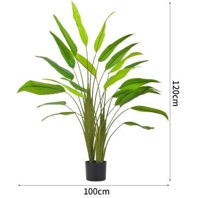 China Natural Look Traveller'S Palm Artificial Potted Plants Over 20 Leaves Lush Plants Evergreen for sale
