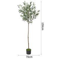 China 150cm Artificial Olive Tree No Light Potted Plants Room Decor Evergreen In 4 Seasons for sale