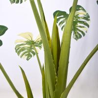 China 80cm Artificial Monstera Potted Plant No Nursing Low Maintenance for sale