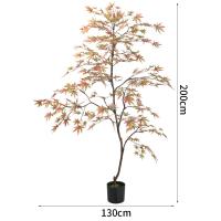 China 200cm Artificial Maple Tree No Light No Inserts Faux Potted Plants For Indoor Decor for sale