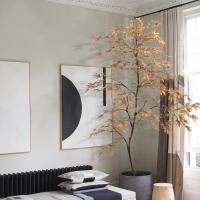 China 200cm Artificial Maple Tree No Light No Inserts Faux Potted Plants For Indoor Decor for sale