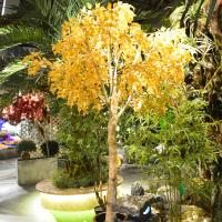 China 20m Artificial Foliage Tree Birch Autumn Vibe Romance No Pest No Light Floor Plants for sale