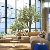 China 20m Height Artificial Olive Tree Custom Shape Natural Looking Frabric Leaves for sale