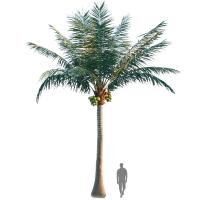 China 4m Artificial Landscape Trees Coconut Palm Tree Outdoor Decoration for sale