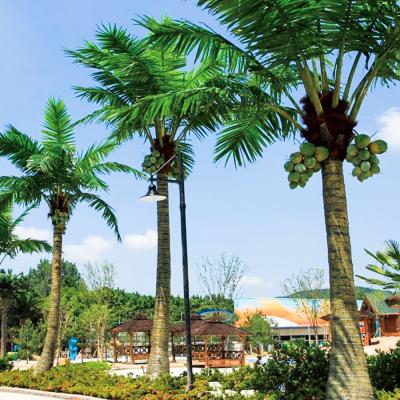 China 4m Artificial Landscape Trees Coconut Palm Tree Outdoor Decoration for sale