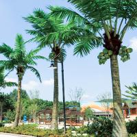 China 4m Artificial Landscape Trees Coconut Palm Tree Outdoor Decoration for sale