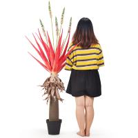 China Thick Leaves Artificial Potted Flower Aloe Indoor Decor Realistic Appearance Plant for sale