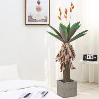 China Thick Leaves Artificial Potted Flower Aloe Indoor Decor Realistic Appearance Plant for sale
