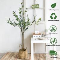 China Artificial Indoor Potted Plant Olive Tree 120cm 160cm No Maintennance Floor Plant for sale