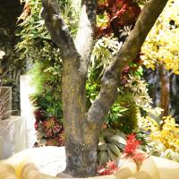 China 3m Artificial Maple Tree Real Looking No Color Fading Vibe Autumn Themed Plant for sale