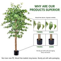 China Artificial Ficus 4 or 5 feet potted plants home office decoration indoor plants natural shape for sale