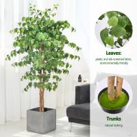 China Artificial Ficus 4 or 5 feet potted plants home office decoration indoor plants natural shape for sale