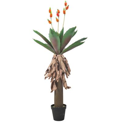 China 8'' High Artificial Aloe Plants For Dorm Book Shelf Decoration for sale