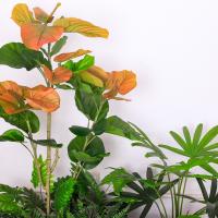 China Green Artificial Potted Floor Plants Indoor Kitchen Landscape for sale