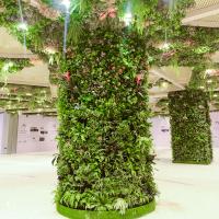 China Fire Retardant Artificial Landscape Trees Pillar Plant Shopping Mall Decor for sale