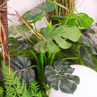 China Silk Large Capacity Artificial Potted Floor Plants For Wedding And Home Decoration for sale