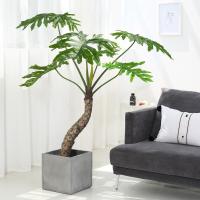 China 180cm High Artificial Philodendron Evergreen Real Touch Leaves No Caring Potted Plant for sale
