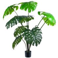 China Artificial green monstera home deco hotel office potted tree for sale