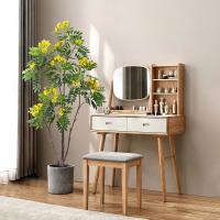 China Artificial cassia flowering tree yellow home deco hotel office potted tree for sale