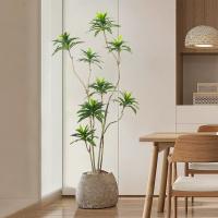 China Artificial special-shaped dracaena Reflexa tree green home deco hotel office potted tree for sale