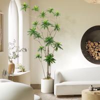China Artificial special-shaped dracaena Reflexa tree green home deco hotel office potted tree for sale