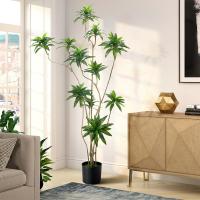 China Artificial special-shaped dracaena Reflexa tree green home deco hotel office potted tree for sale