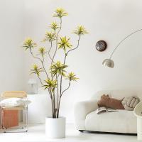 China Artificial special-shaped dracaena Reflexa tree green home deco hotel office potted tree for sale