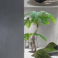 China 180cm High Artificial Philodendron Evergreen Real Touch Leaves No Caring Potted Plant for sale