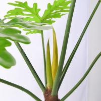China 180cm High Artificial Philodendron Evergreen Real Touch Leaves No Caring Potted Plant for sale