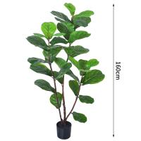 China Bathroom Decorative Artificial Potted Floor Plants Fiddle Leaf Fig for sale