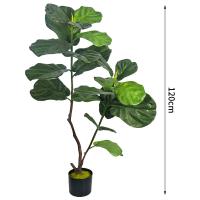 China Bathroom Decorative Artificial Potted Floor Plants Fiddle Leaf Fig for sale