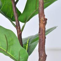 China Bathroom Decorative Artificial Potted Floor Plants Fiddle Leaf Fig for sale